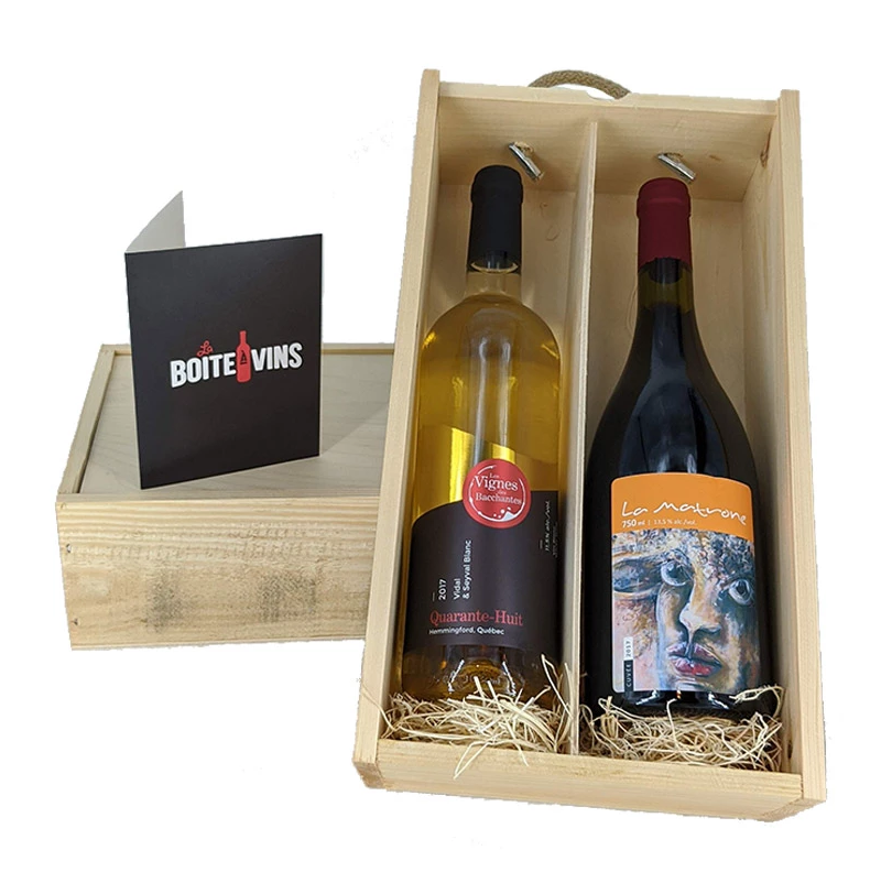 Coffret cadeau découverte – Boîte à vins du Québec | Idée Cadeau Québec